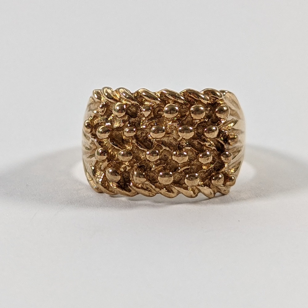 9ct Gold Keeper Ring Size Q1/2 - Own4Less